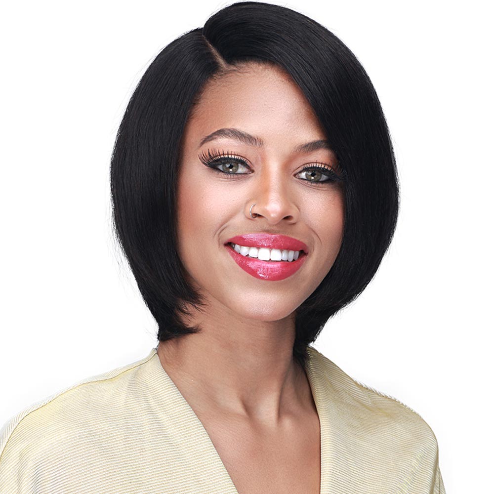 BobbiBoss Unprocessed Wet & Wavy Human Hair Lace Front Wig - MHLF652 P ...
