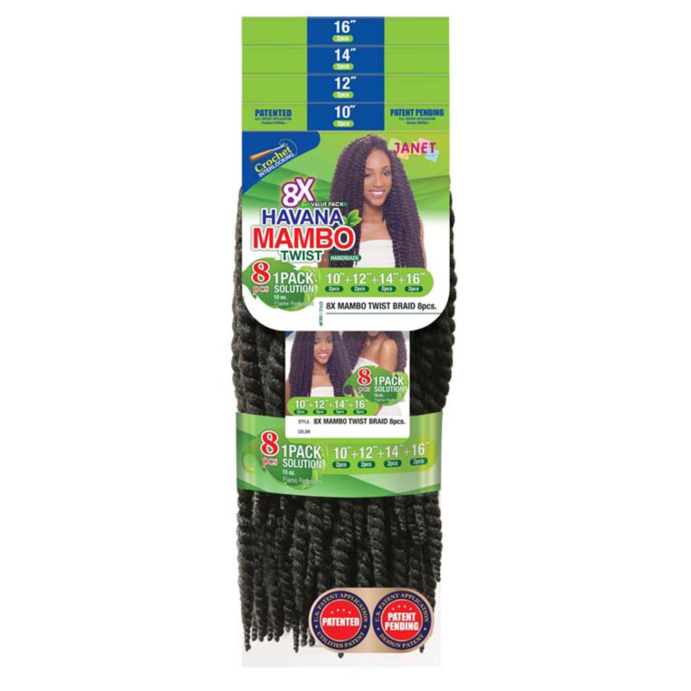 Janet 8 in 1 Pack Solution Braid - Mambo Twist 8PCS – beautyshoppers.com