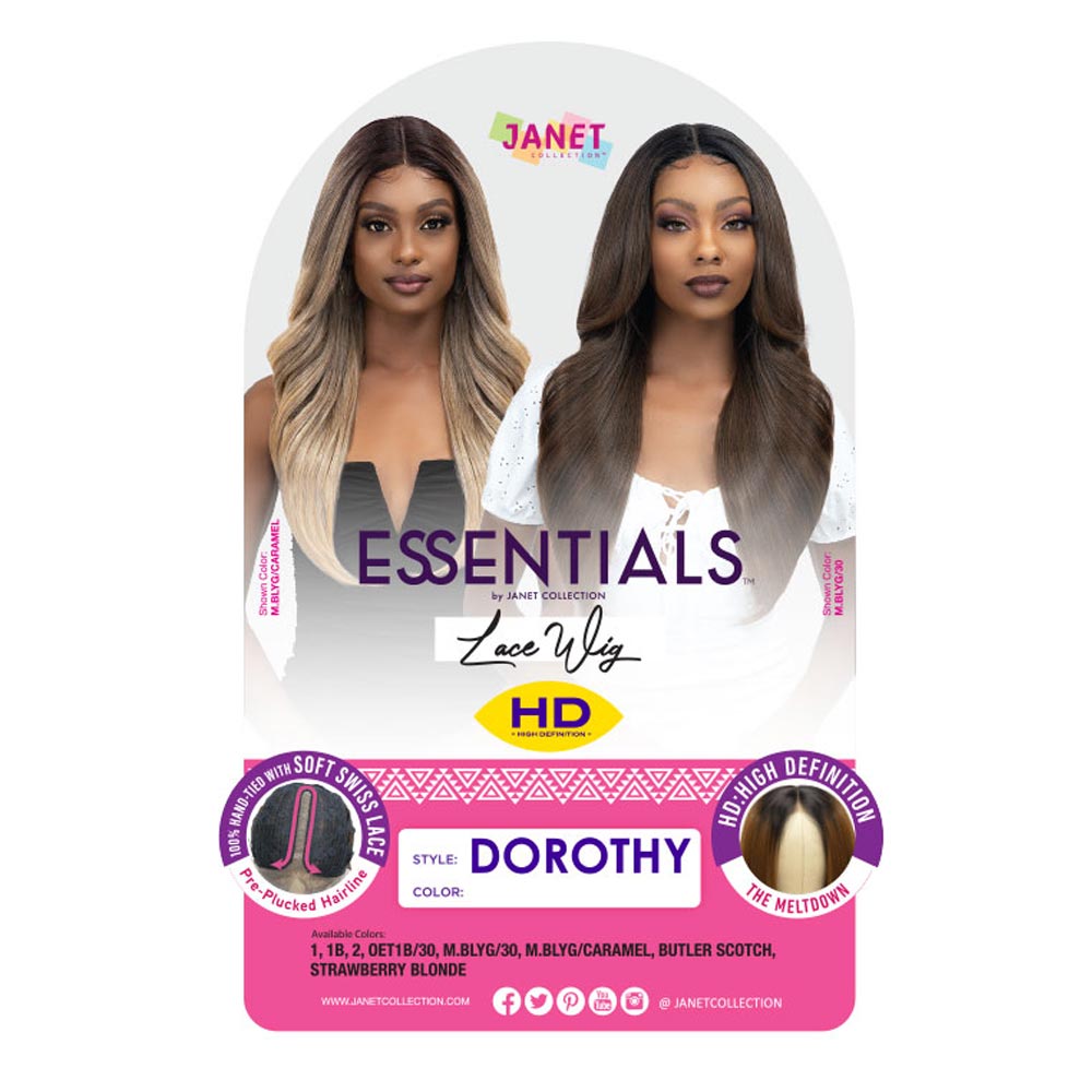Janet Essentials High Definition Swiss Lace Front Wig - Dorothy ...